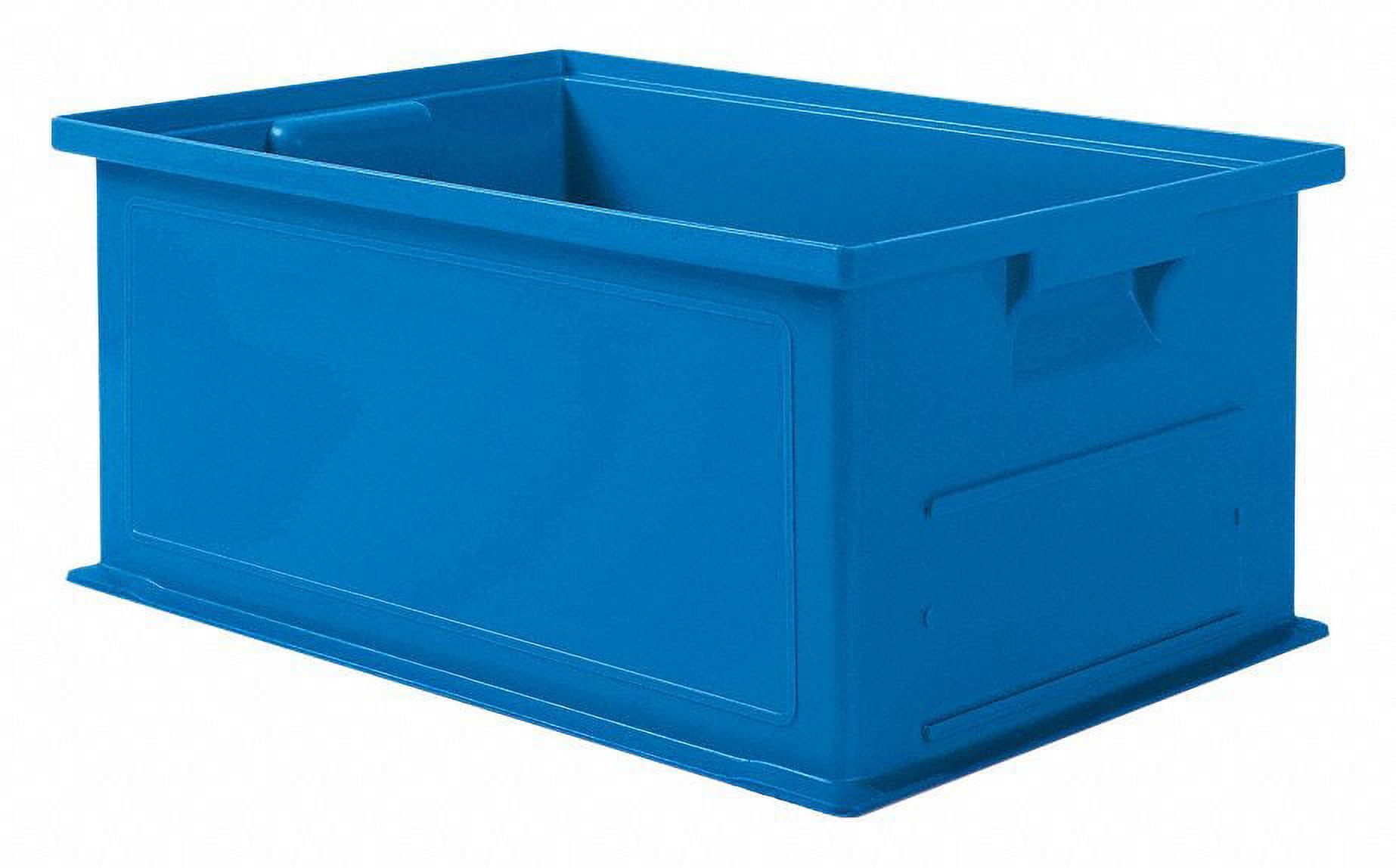 Ssi Schaefer Straight Wall Container,Blue,Solid,HDPE 1462.191308BL1 ...