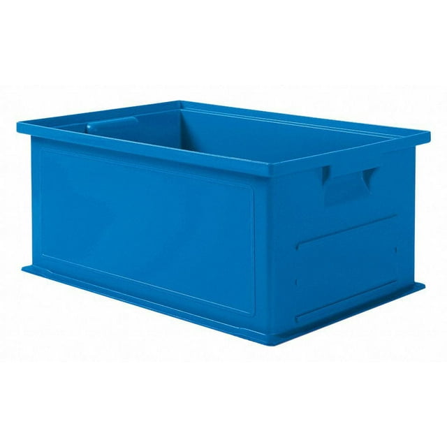 Ssi Schaefer Straight Wall Container,Blue,Solid,HDPE 1462.191308BL1 ...