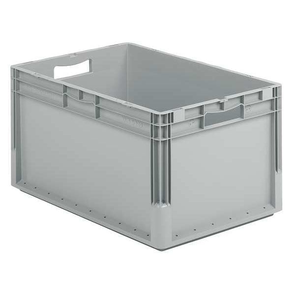 Ssi Schaefer Straight Wall Container,Gray,Solid,HDPE ELB6320.GY1 ...