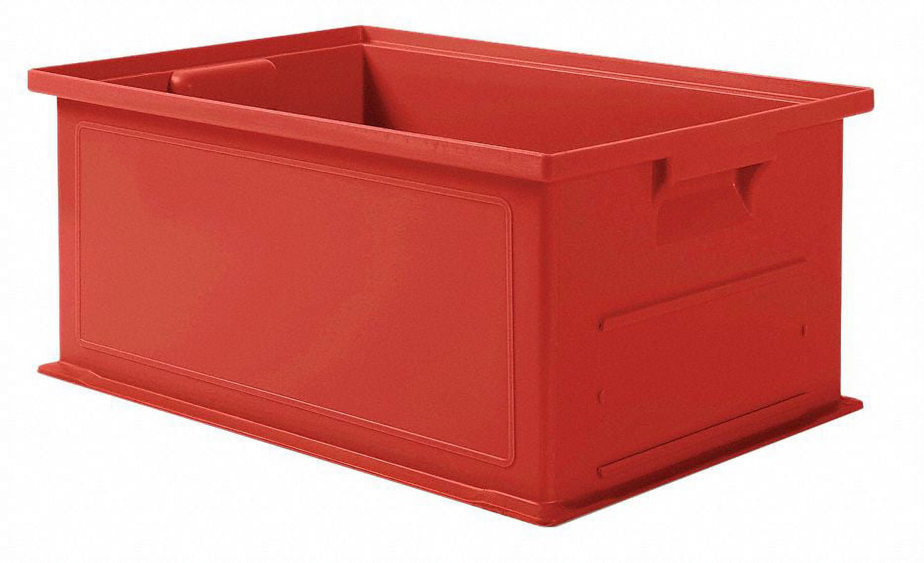 Ssi Schaefer Straight Wall Container,Red,Solid,HDPE 1462.191308RD1 ...
