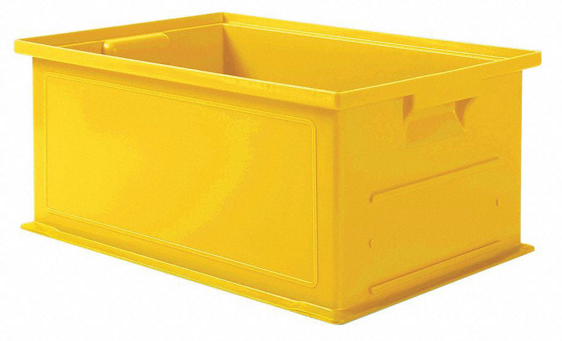 Ssi Schaefer Straight Wall Ctr,Yellow,Solid,HDPE 1462.191308YL1 ...