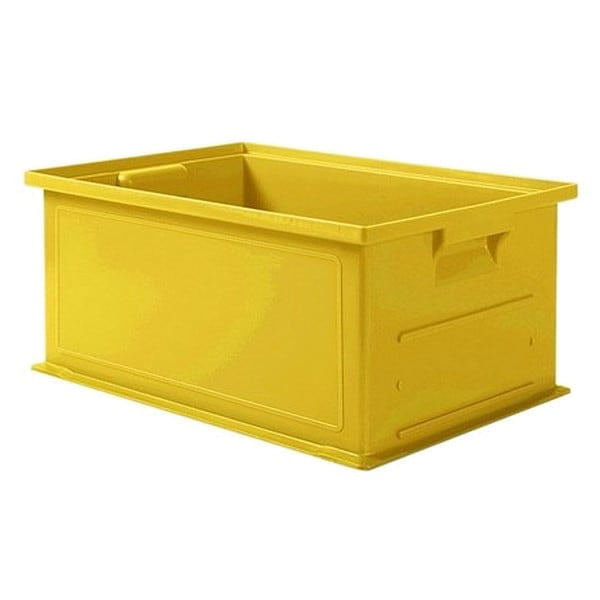 Ssi Schaefer Straight Wall Ctr,Yellow,Solid,HDPE 1462.191308YL1 ...