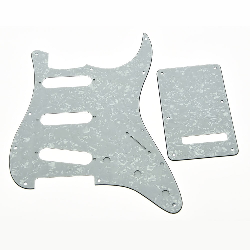 Sss 11Hole Guitar Pickguard Scratch Plate W/ Back Tremolo Cover for ...