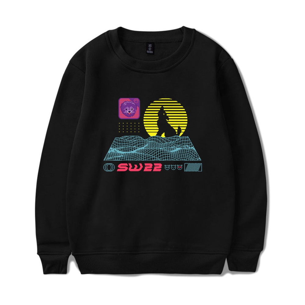 SssniperWolf Synthwave Logo Merch Crewneck Sweatshirt Man/Woman Hip Hop ...