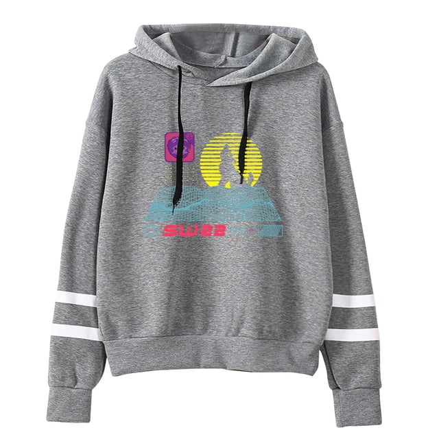 SssniperWolf Synthwave Logo Merch Hoodie unisex, no pocket, double bar ...