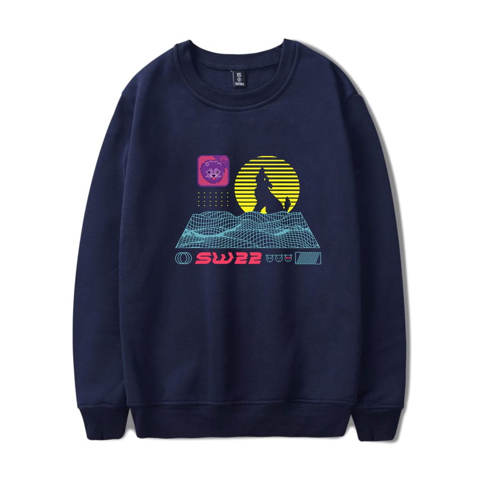 SssniperWolf Synthwave Logo Merch Unisex hip-hop round neck sportswear ...