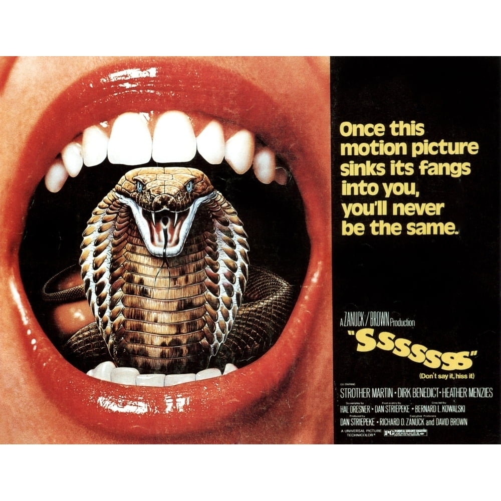 Sssssss Ad Art 1973 Movie Poster Masterprint (14 x 11) - Walmart.com