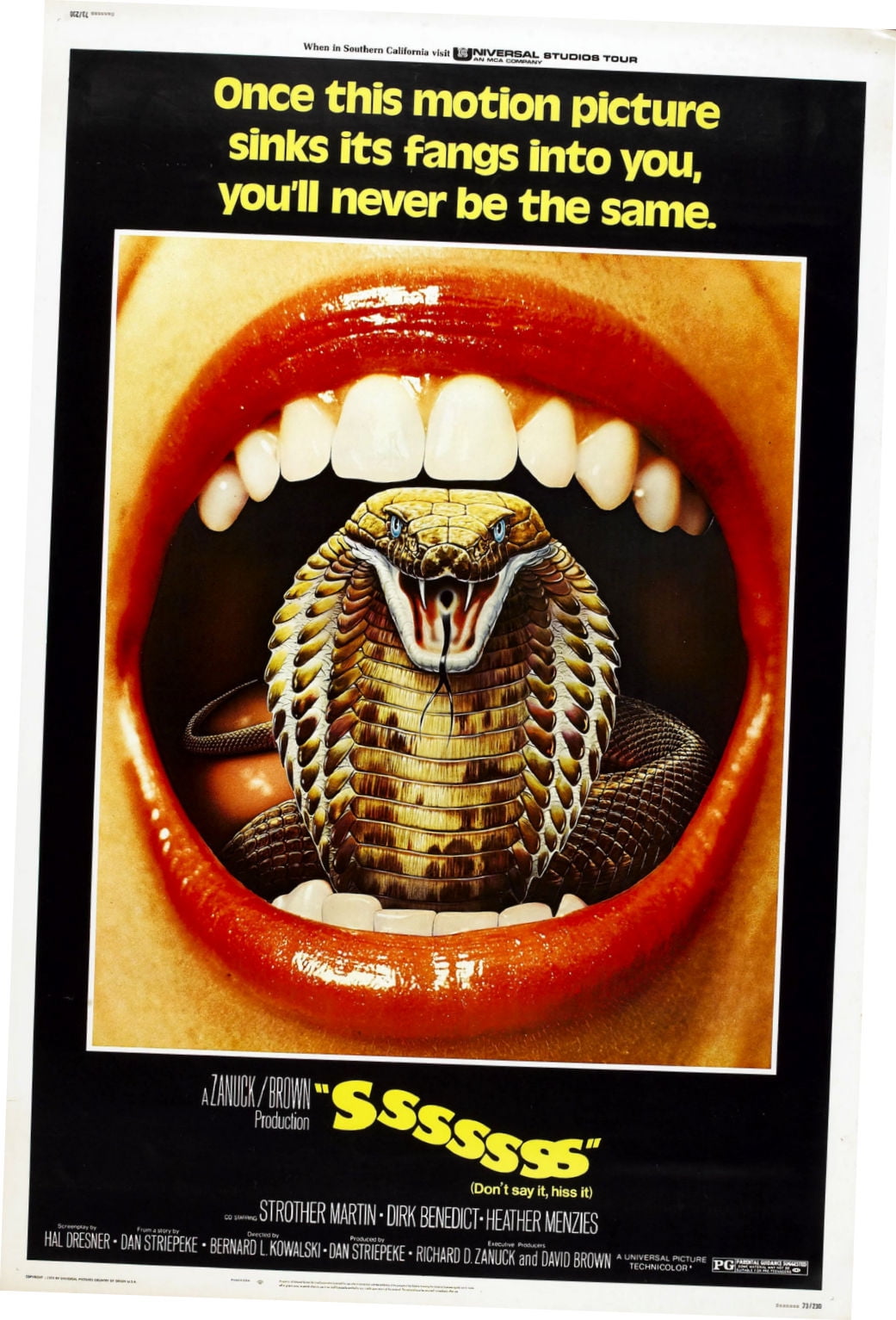 Sssssss Snake Movie Movie Poster Metal Sign 8Inx 12In Metal Print 8x12 ...