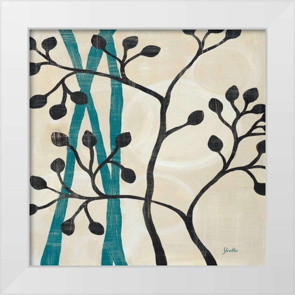 St. Amant, Yvette 26x26 White Modern Wood Framed Museum Art Print ...