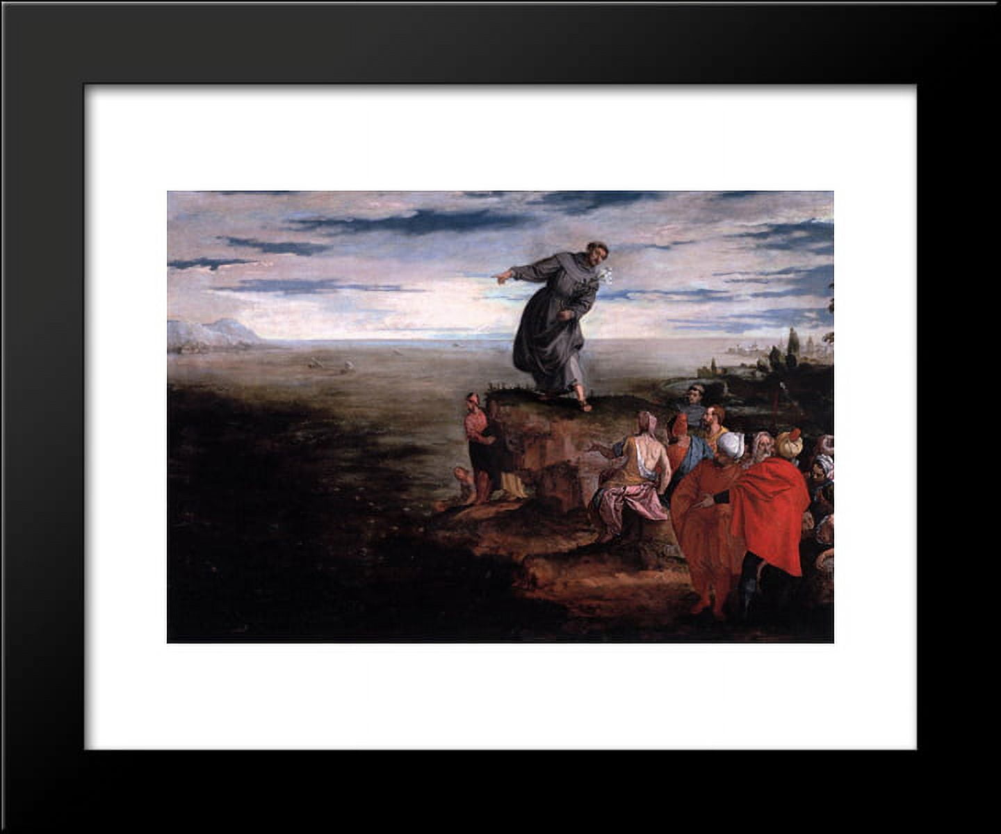 St Anthony Preaching to the Fish 20x24 Framed Art Print by Paolo ...
