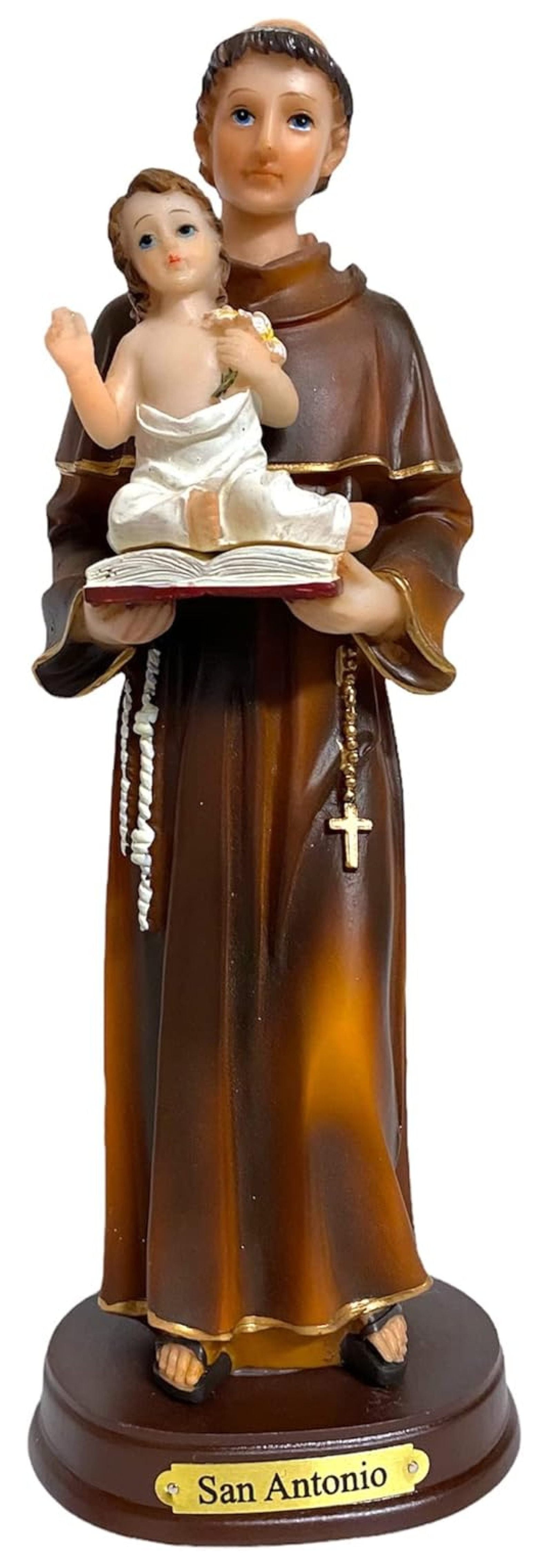 St Anthony Statue 8 Inch - San Antonio de Padua Figure - Catholic ...