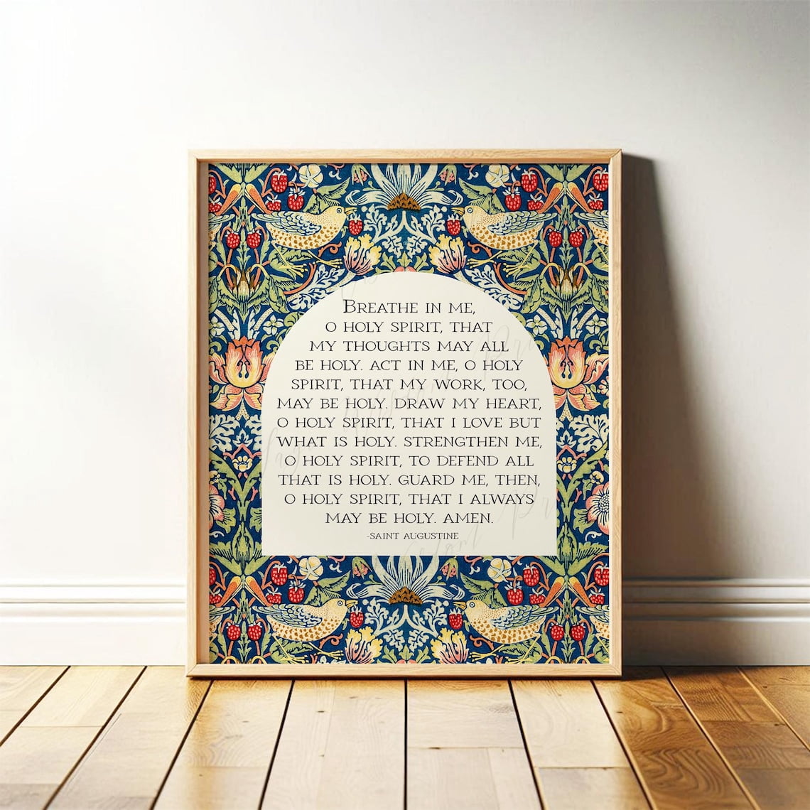 St Augustine Holy Spirit Prayer, Breathe In Me, O Holy Spirit, Vintage ...