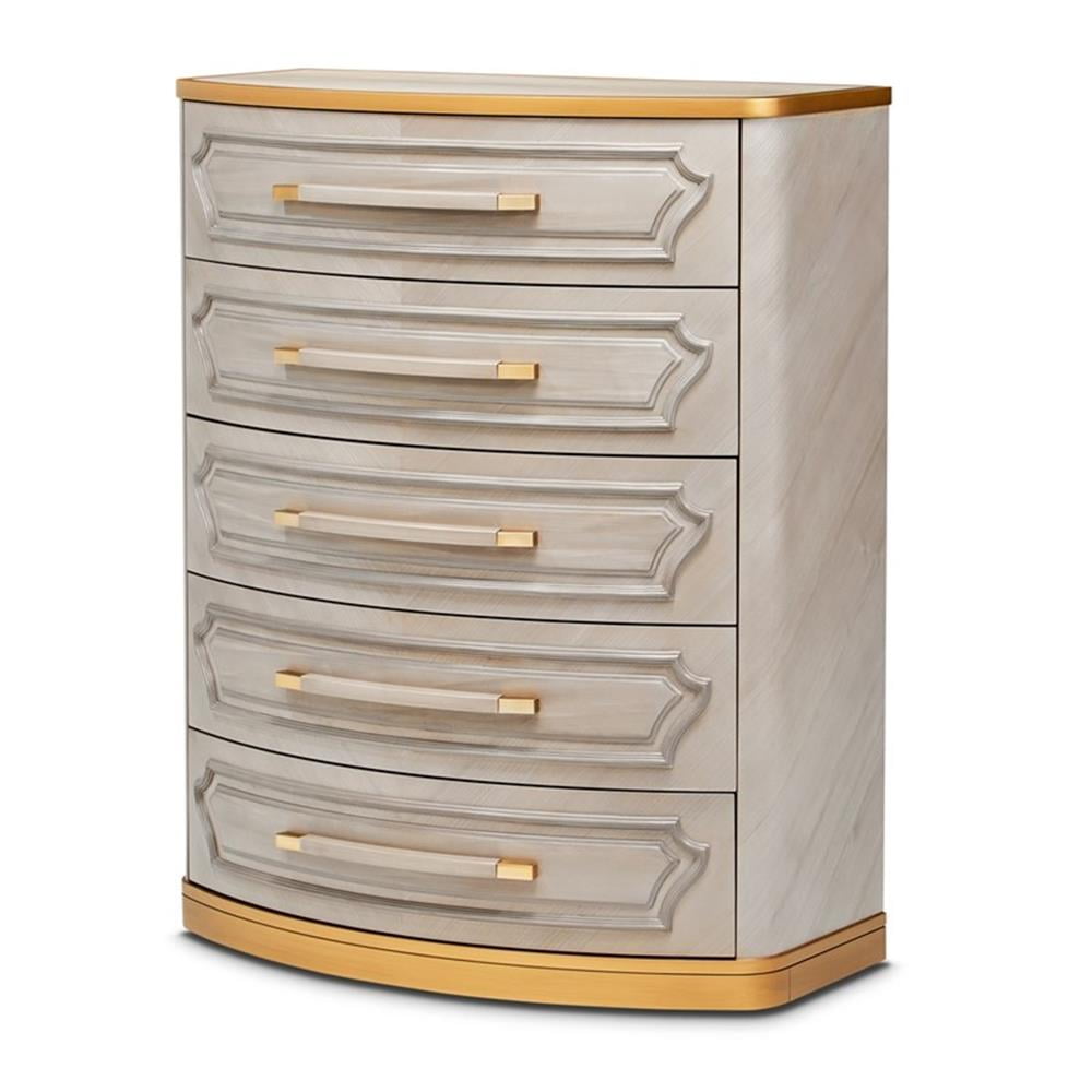 St. Charles 5-Drawer Highboy Chest - Dove Gray - Walmart.com