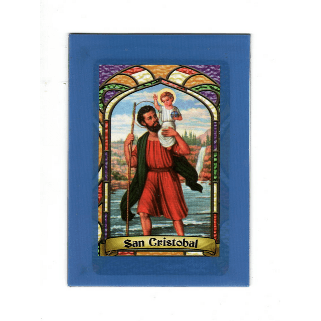 St. Christopher Bilingual Prayer Card - Walmart.com