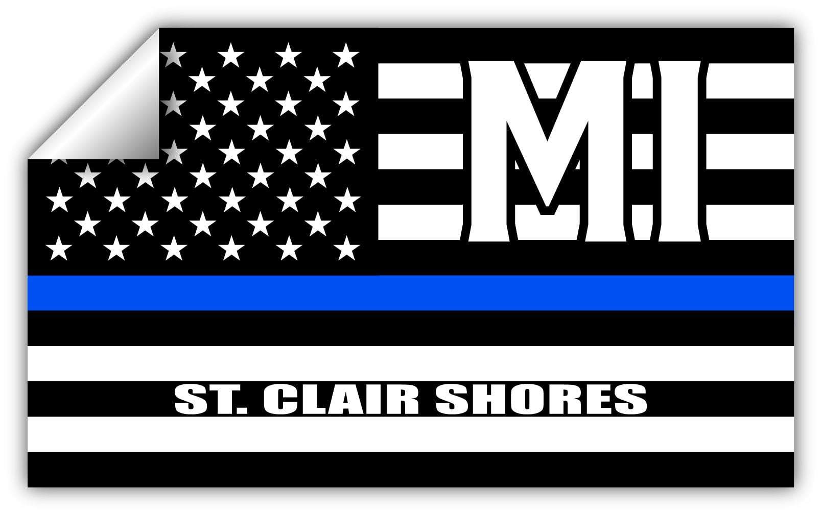 St. Clair Shores MI Michigan Macomb County Thin Blue Line Stealthy USA ...
