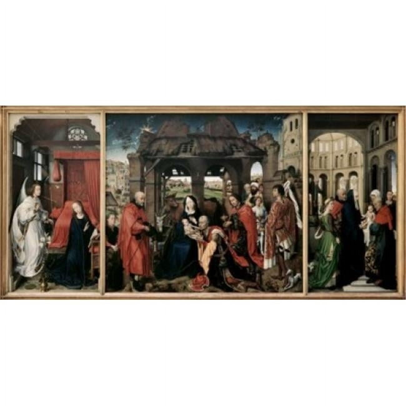 St. Columba Altarpiece Ca. 1455 Rogier Van Der Weyden - Walmart.com