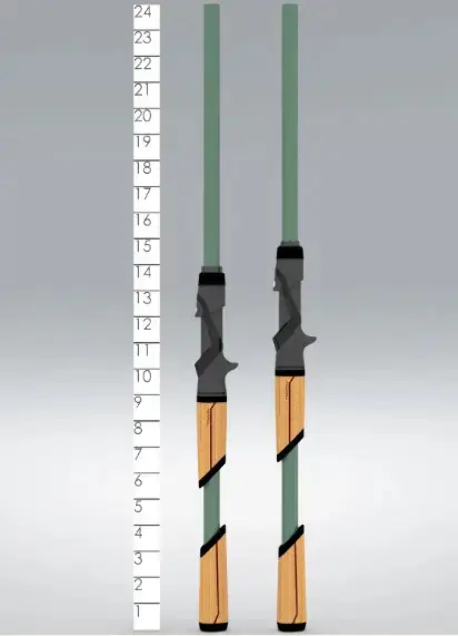 St. Croix Mojo Bass Glass Trigon Casting Rod - 7'2" Heavy Mod JOC72HM ...