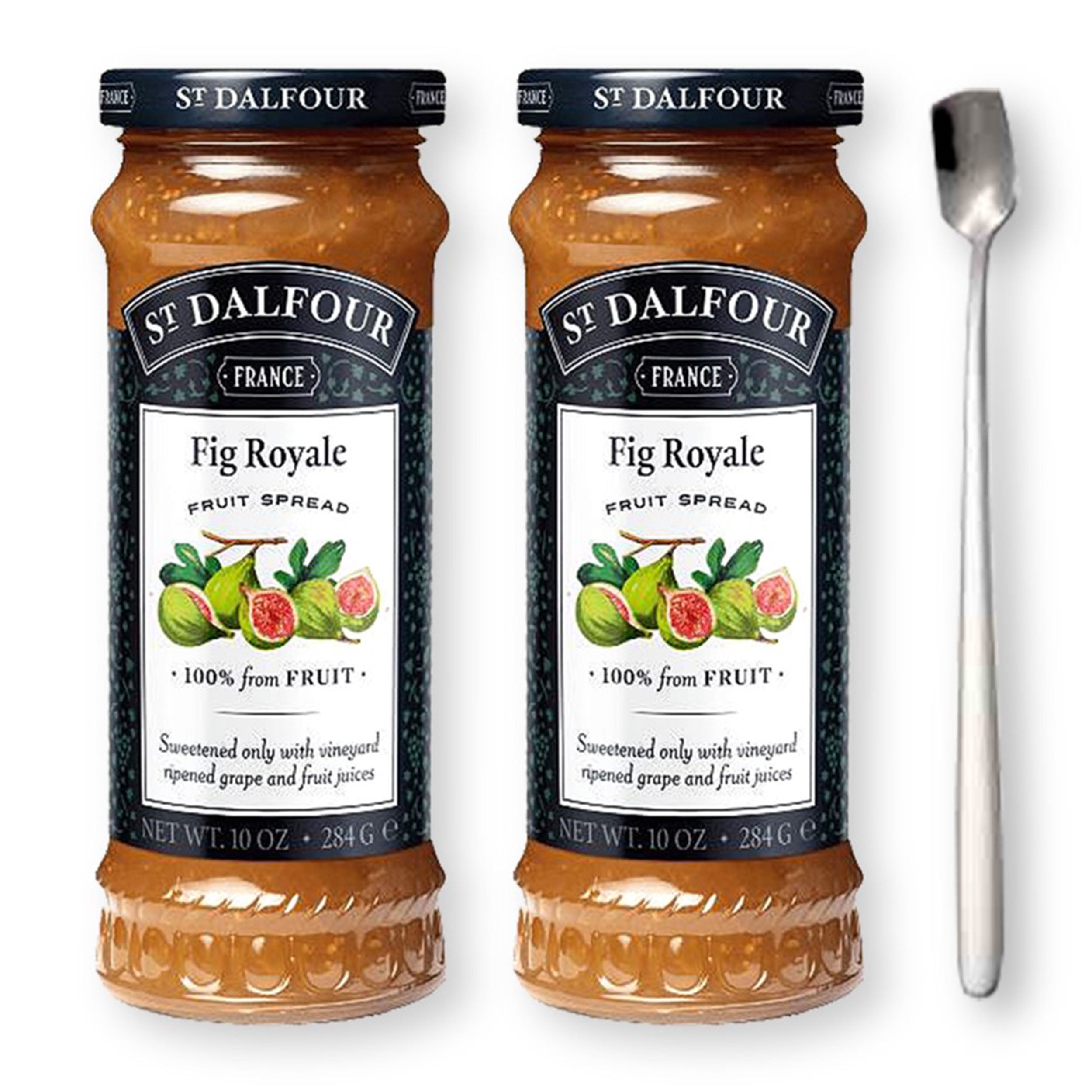 St. Dalfour Fig Royale Fruit Spread Preserve 2 X 10 Oz. (284 G) with ...