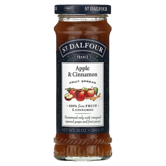 St. Dalfour Fruit Spread, Apple and Cinnamon, 100% From Fruit, No Cane ...