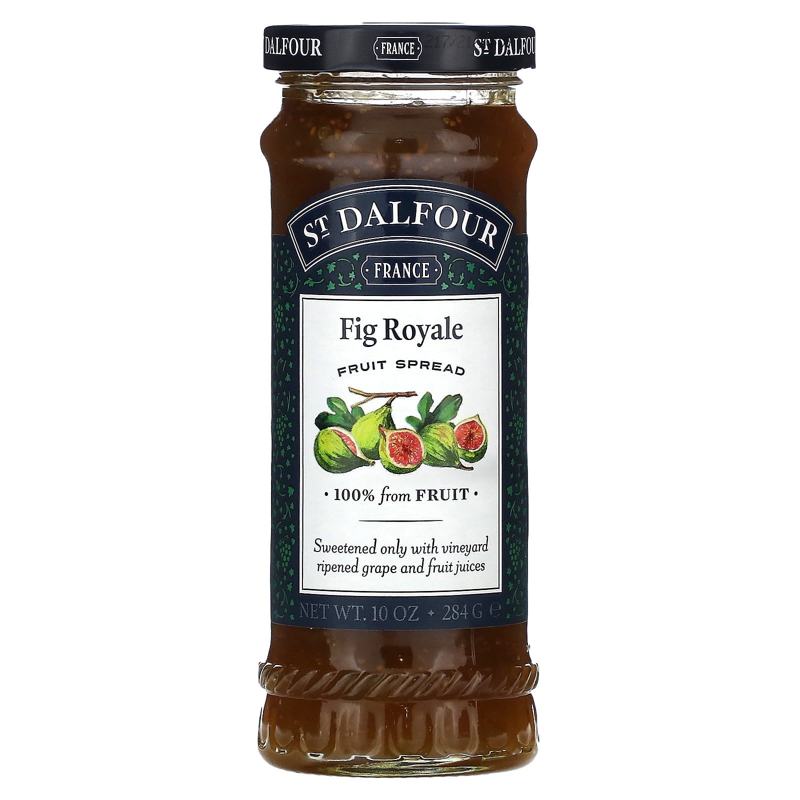 St Dalfour Fruit Spread Deluxe 100 Percent Fruit Royal Fig, 10 Oz ...