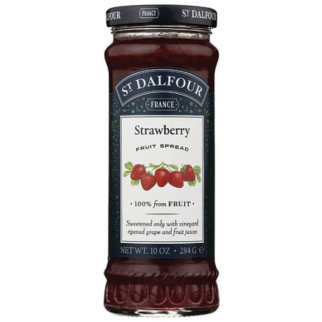 St Dalfour Fruit Spread Deluxe 100 Percent Fruit Strawberry, 10 Oz ...