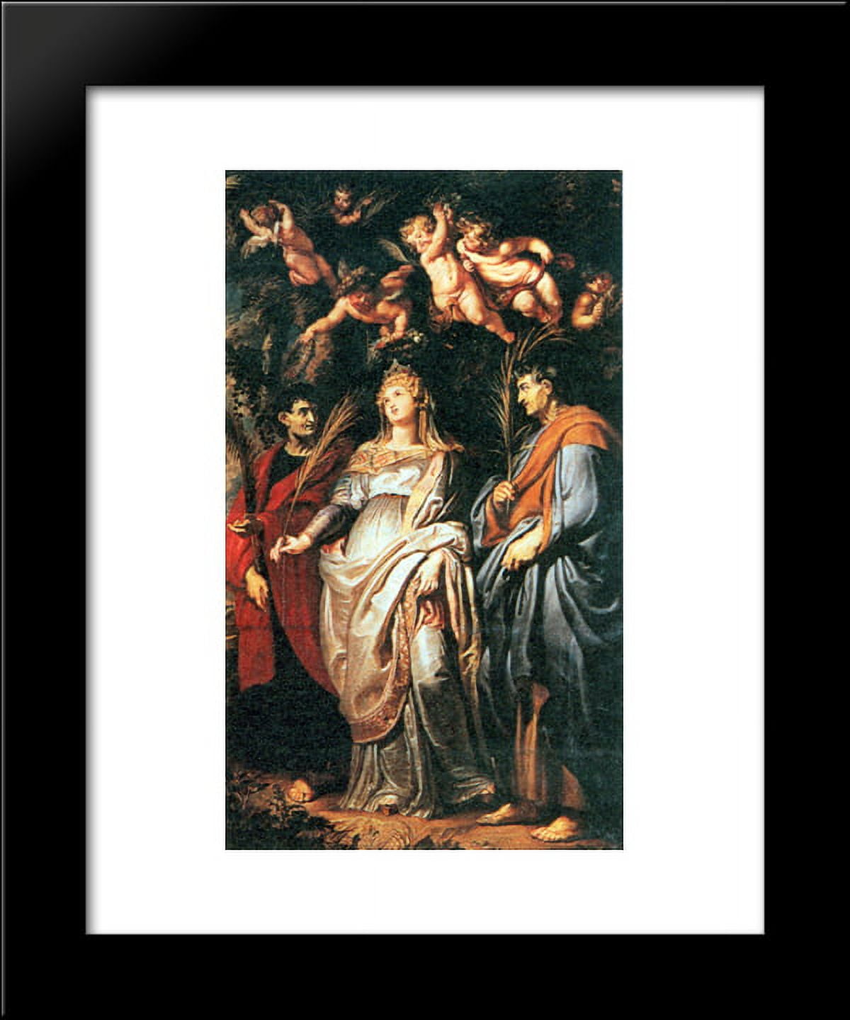 St. Domitilla with St. Nereus and St. Achilleus 20x24 Framed Art Print ...