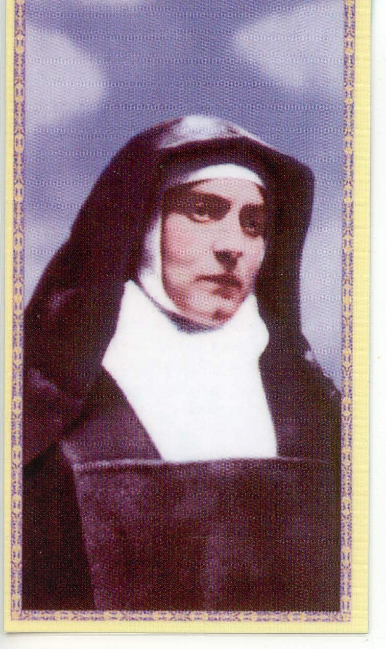 St. Edith Stein - Relic Laminated holy card - Blessed by Pope Francis ...