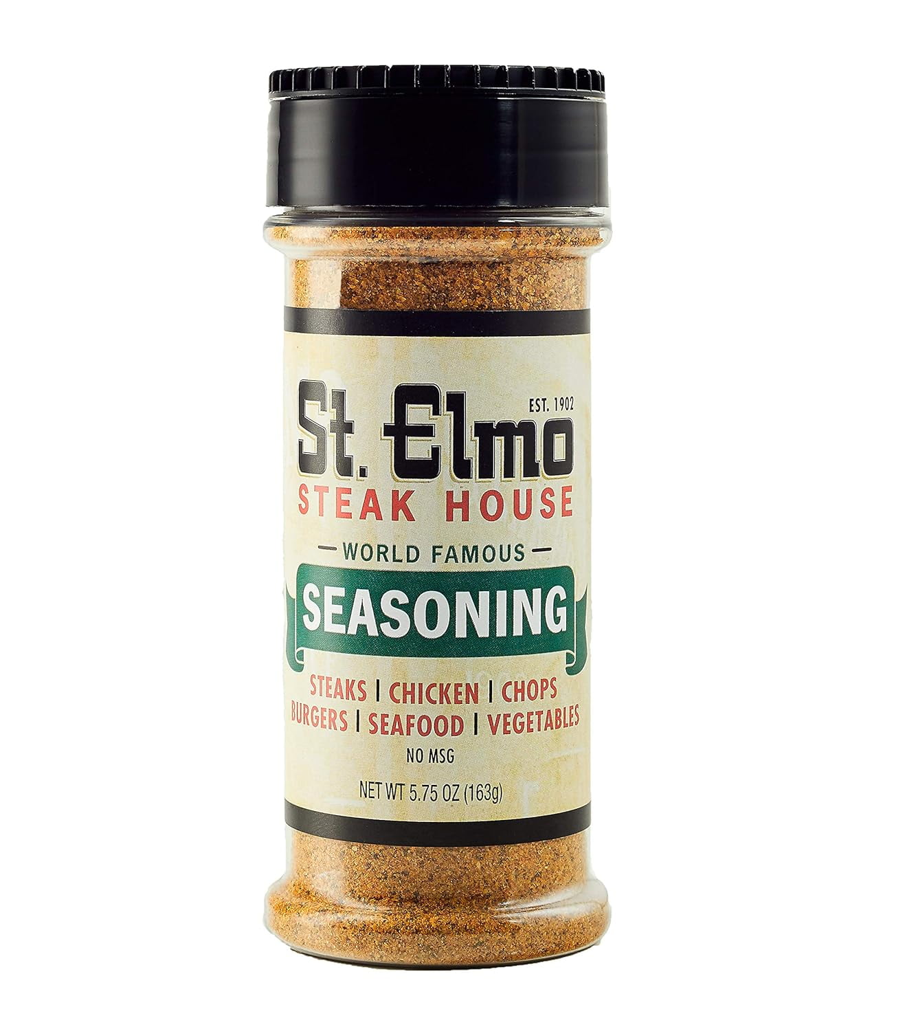 St. Elmo Steak House Seasoning 5.75 oz, Kosher, Steakhouse Flavor for ...