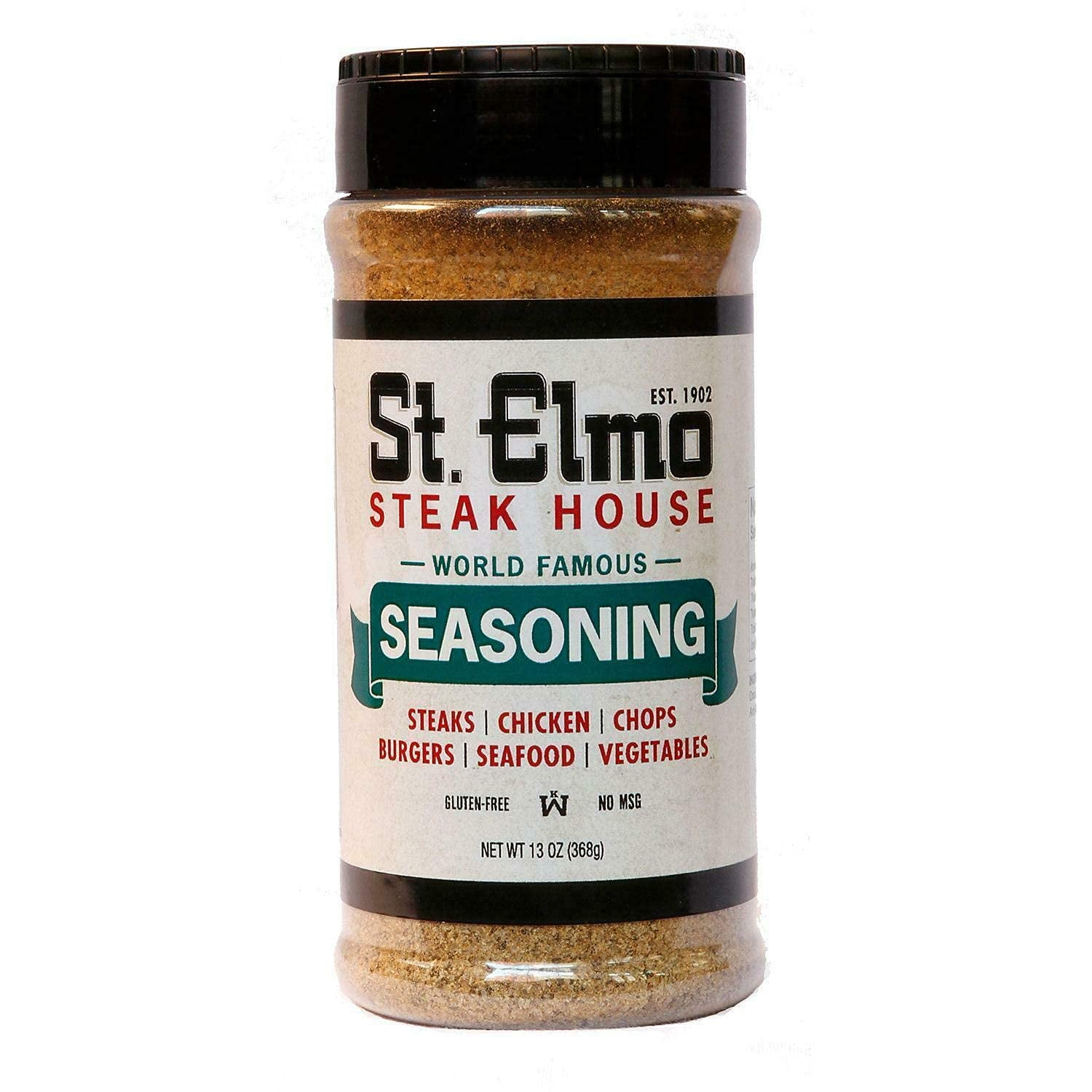 St. Elmo Steak House Seasoning, 13 OZ Gluten-Free Rub for Steaks ...