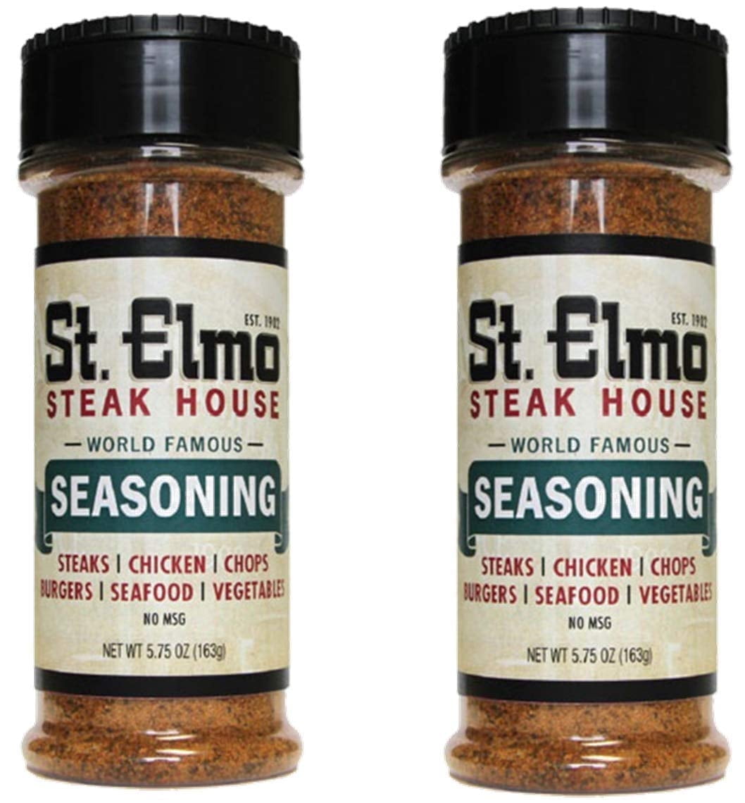 St. Elmo Steak House Seasoning or Sauce for Steak, 2-Pack (World Famous ...