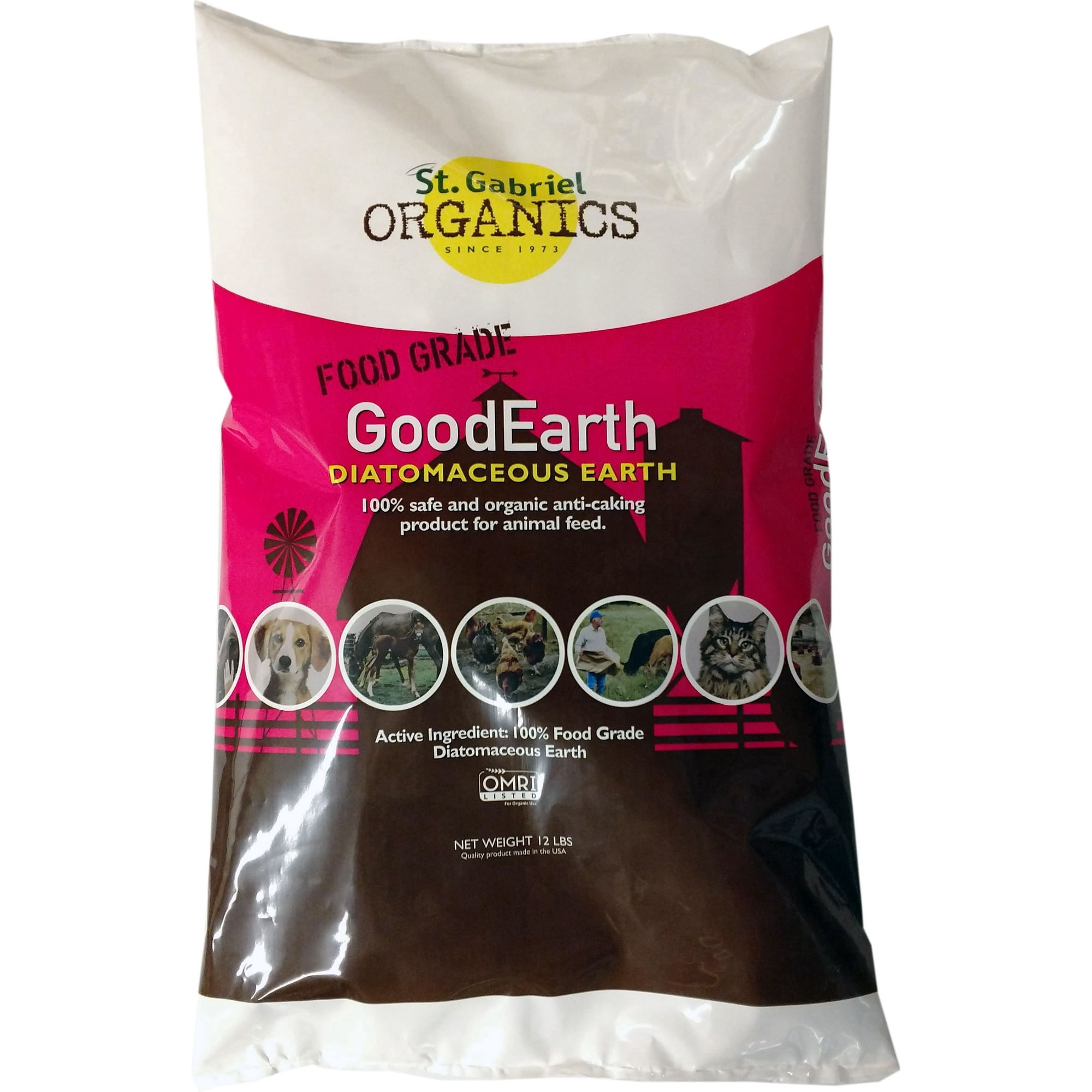 St. Gabriel Organics GoodEarth Food-Grade Diatomaceous Earth, 12lbs ...