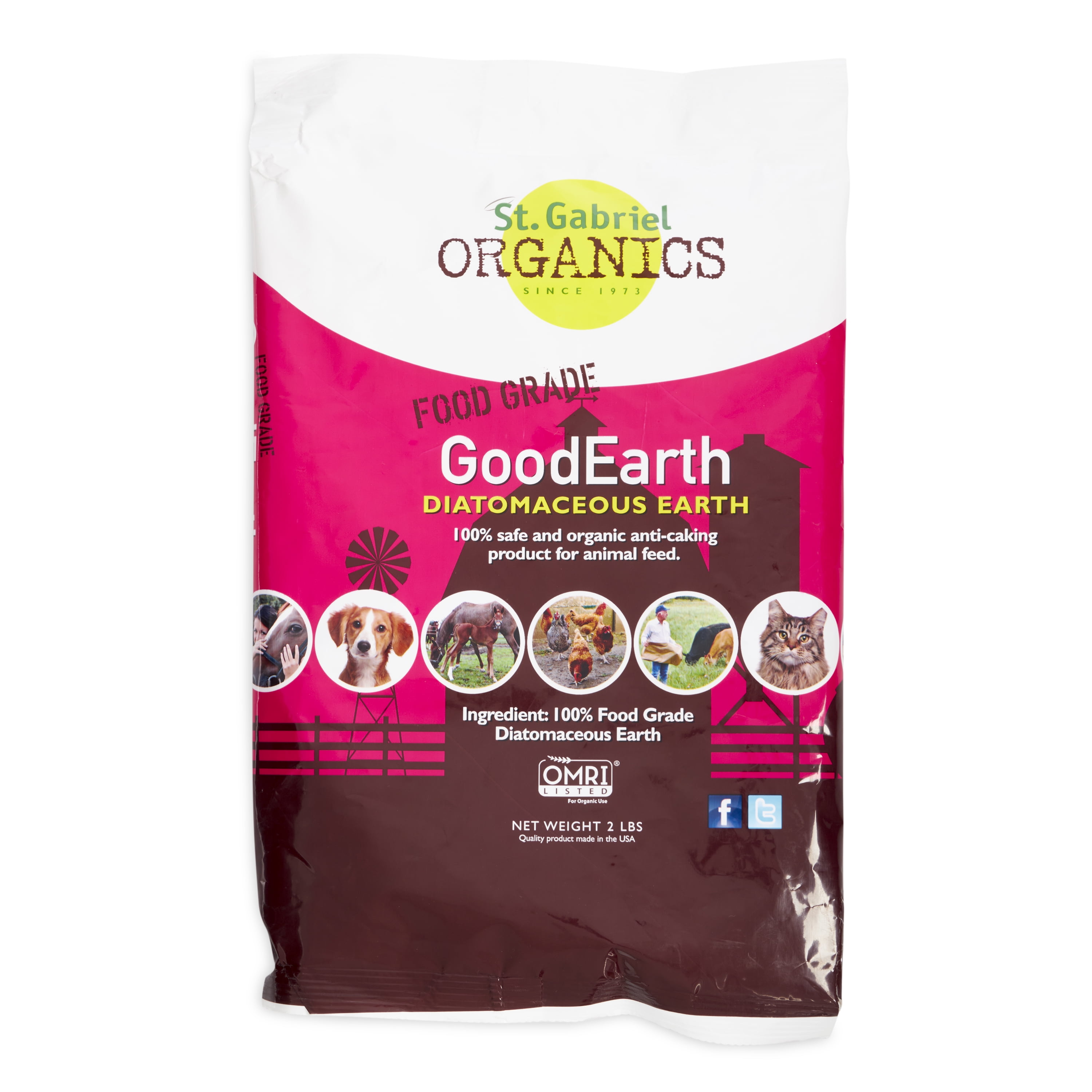 St. Gabriel Organics GoodEarth Food-Grade Diatomaceous Earth, OMRI ...