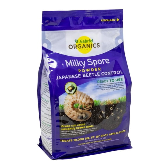 St. Gabriel Organics Milky Spore Powder Japanese Bettle Control, Ready ...