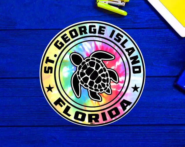 St. George Island Florida Beach Sticker Decal Sticker Sea Turtle Phone ...