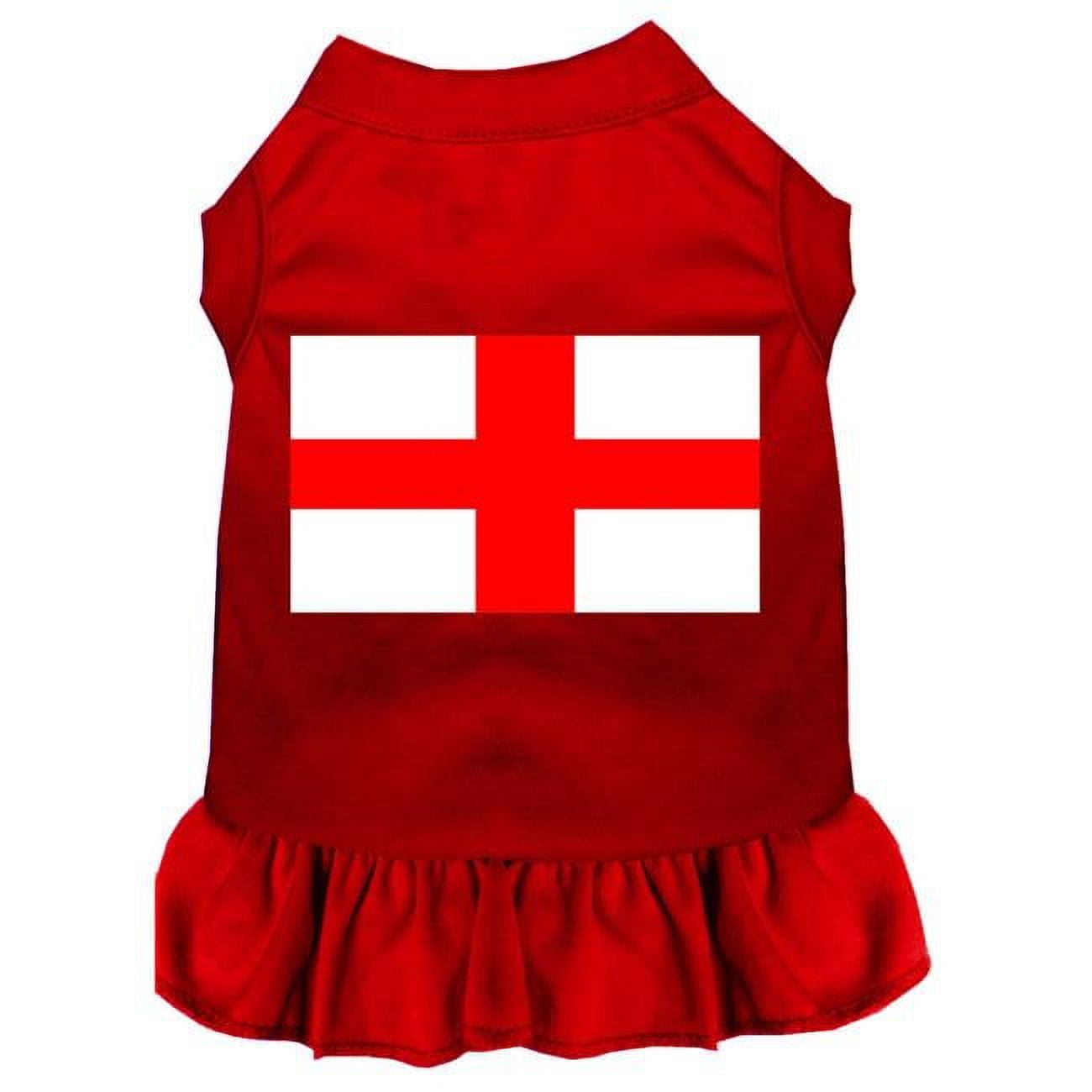 St. Georges Cross Screen Print Dress, Red - 3XL - Walmart.com