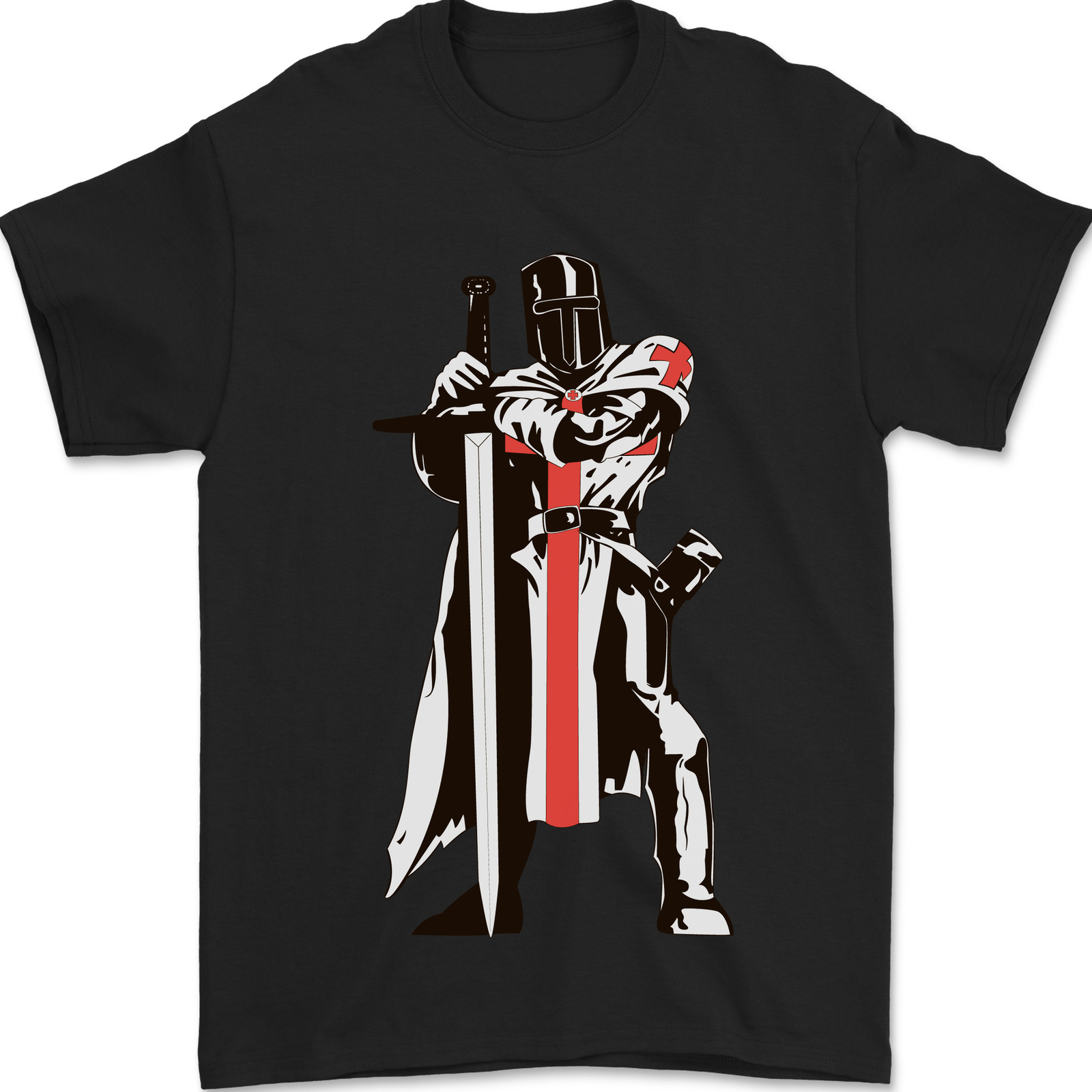 St Georges Day Knights Templar Sword Mens T-Shirt 100% Cotton - Walmart.com