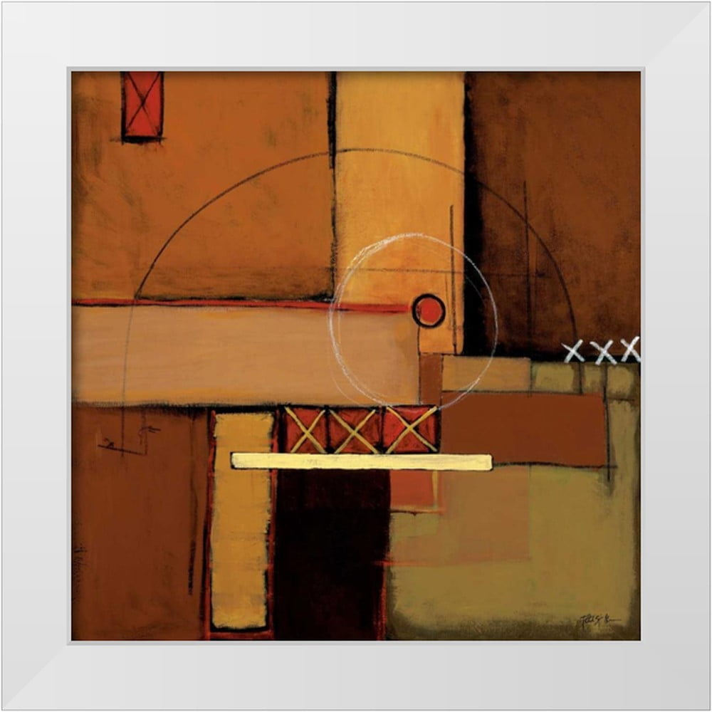 St.Germain, Patrick 26x26 White Modern Wood Framed Museum Art Print ...