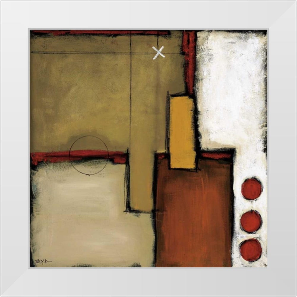 St.Germain, Patrick 26x26 White Modern Wood Framed Museum Art Print ...