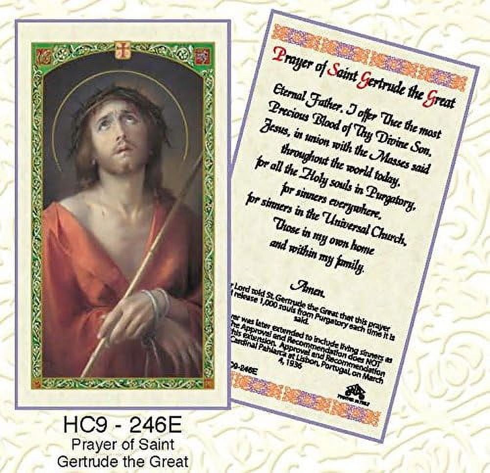 St. Gertrude the Great Laminated Prayer Cards - Pack of 25 - HC9-246E ...