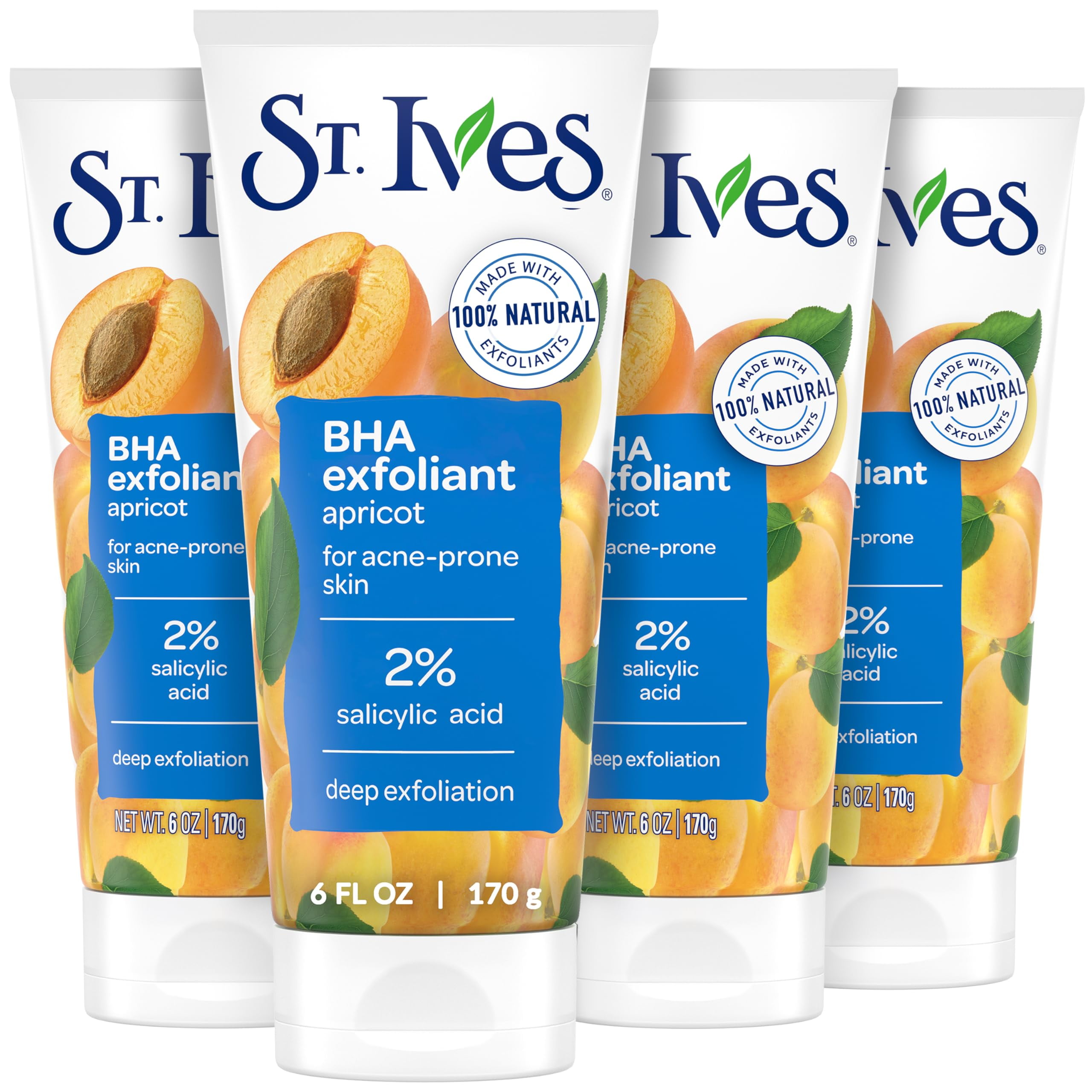 St. Ives Acne Control Apricot HYZ01 Face Scrub, Exfoliator Skin Care ...