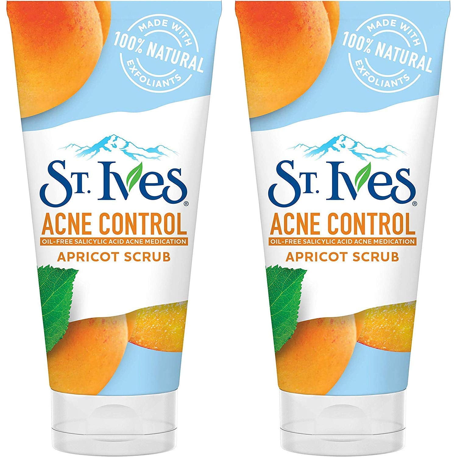 St. Ives Acne Control Apricot Scrub, 6 Oz, Pack of 2 - Walmart.com