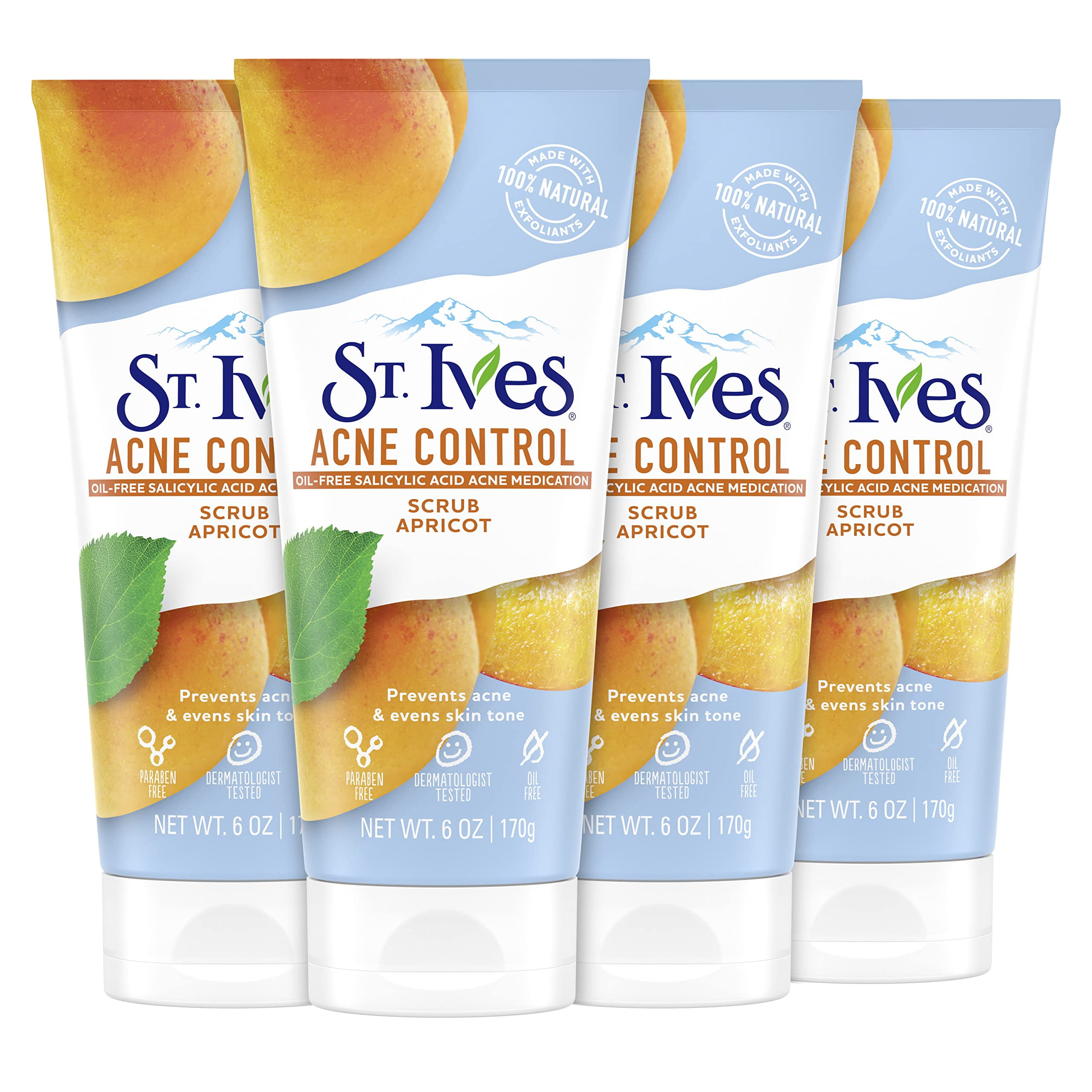 St. Ives Acne Control Face Scrub Deeply Exfoliates And Prevents Acne ...