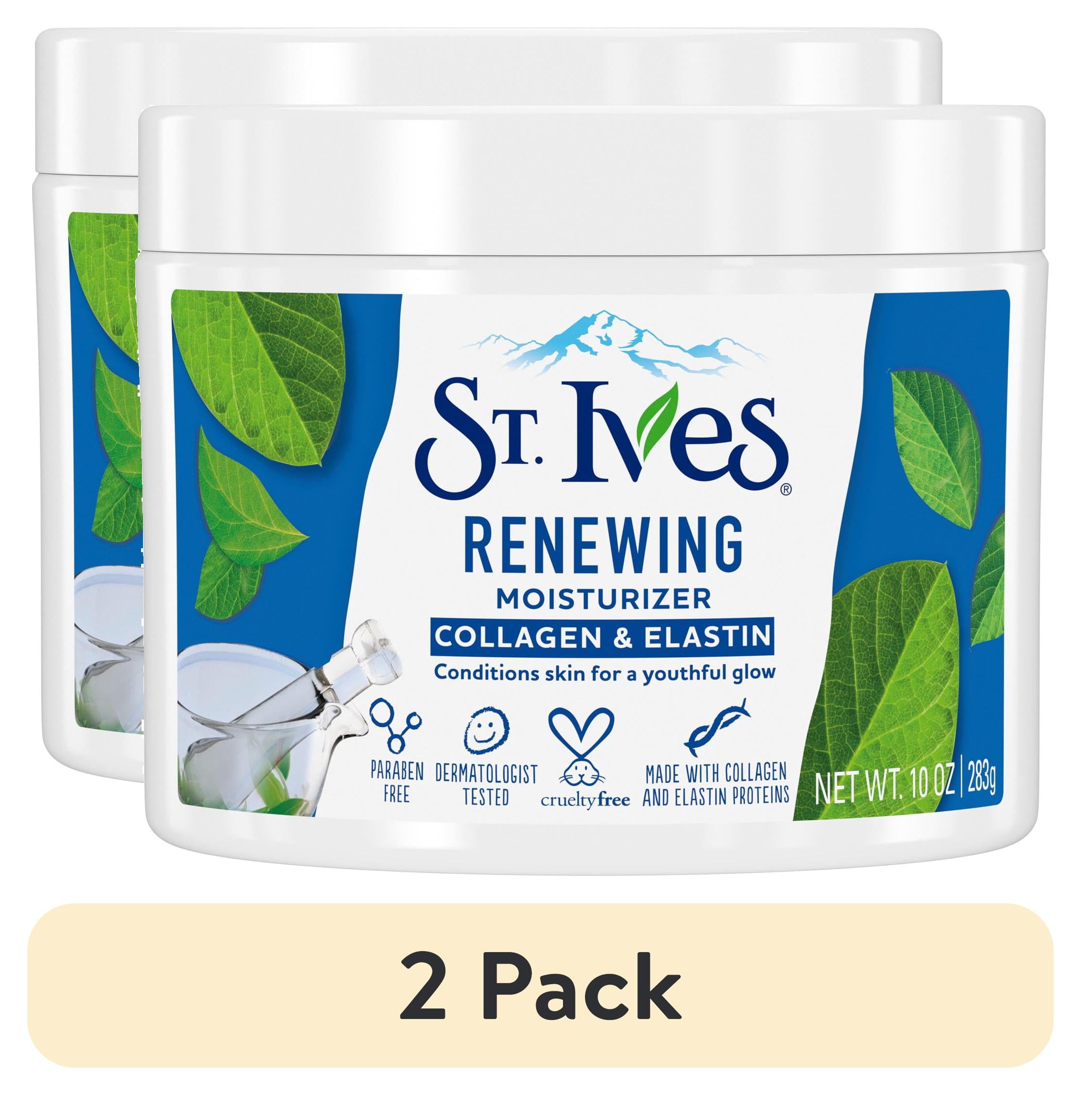 (2 pack) St. Ives Collagen Elastin Facial Moisturizer for Dry Skin, 10 ...