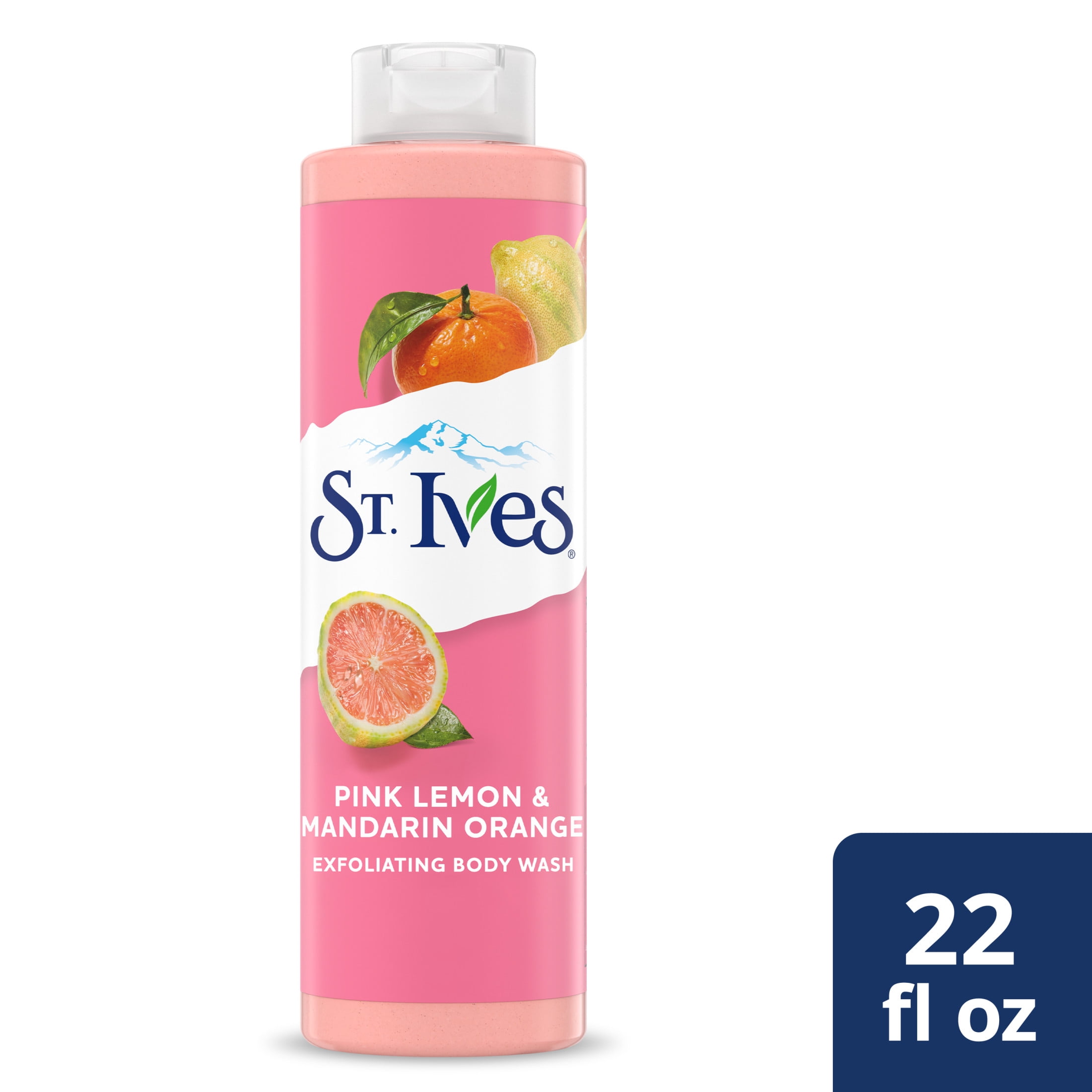 St. Ives 100% Natural Pink Lemon & Mandarin Orange Exfoliating Body ...