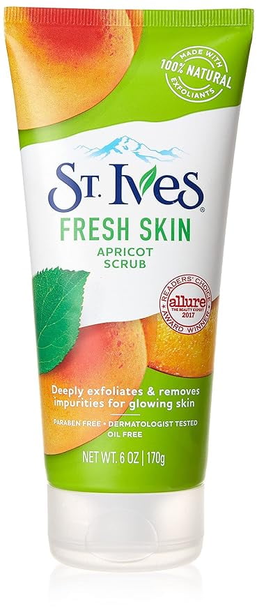 St. Ives Fresh Skin Apricot Face Scrub, Deep Exfoliator Skin Care for ...