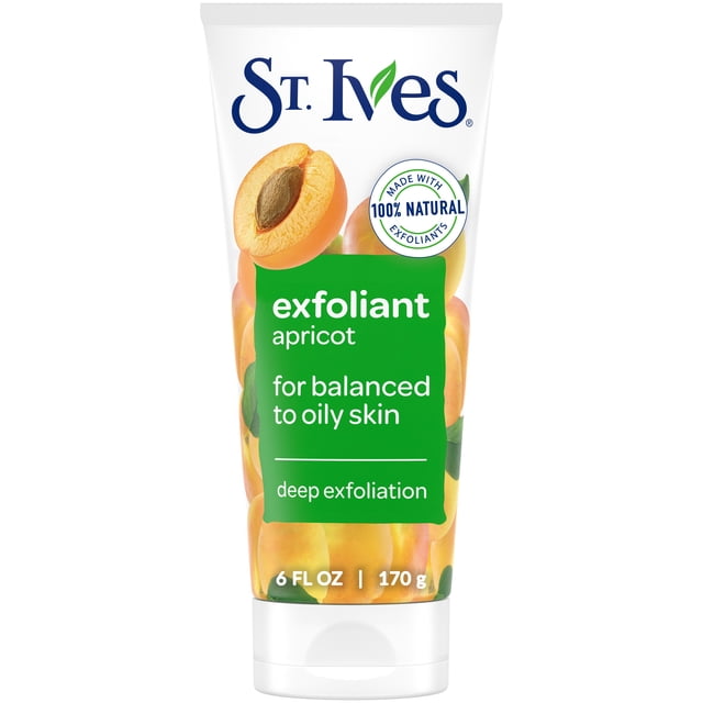 St. Ives Fresh Skin Apricot Facial Exfoliator, Deep Cleansing Oil-Free ...