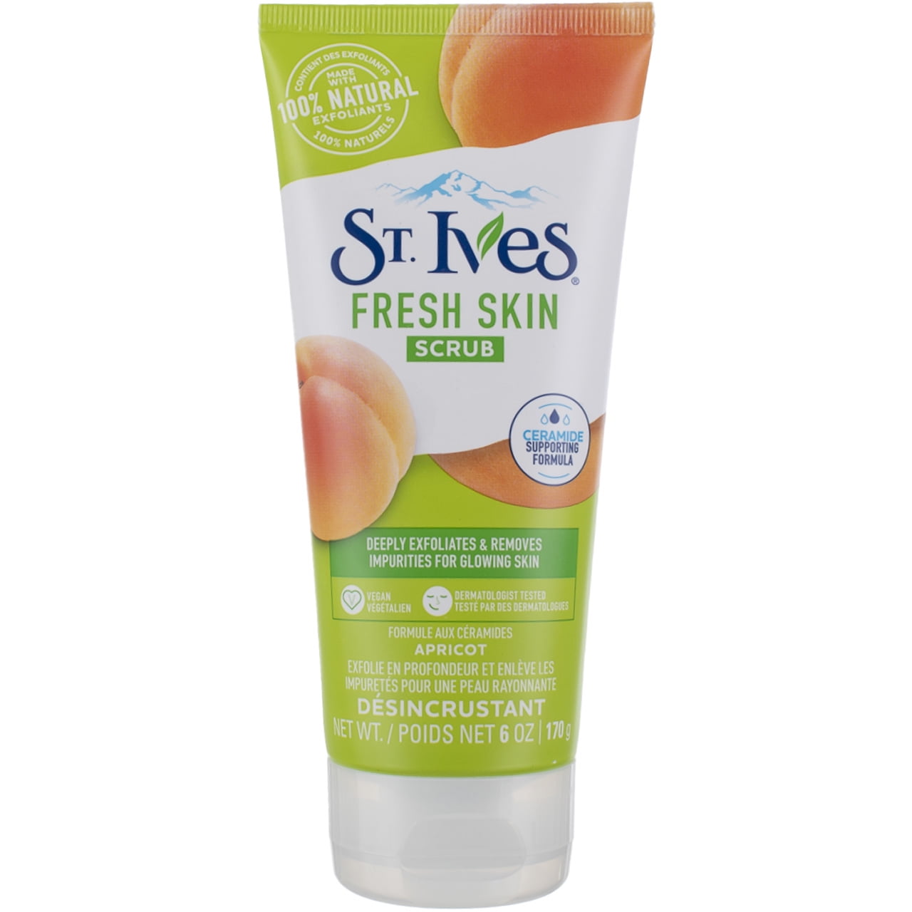 St. Ives Fresh Skin Invigorating Apricot Scrub 6 oz (Pack of 4 ...