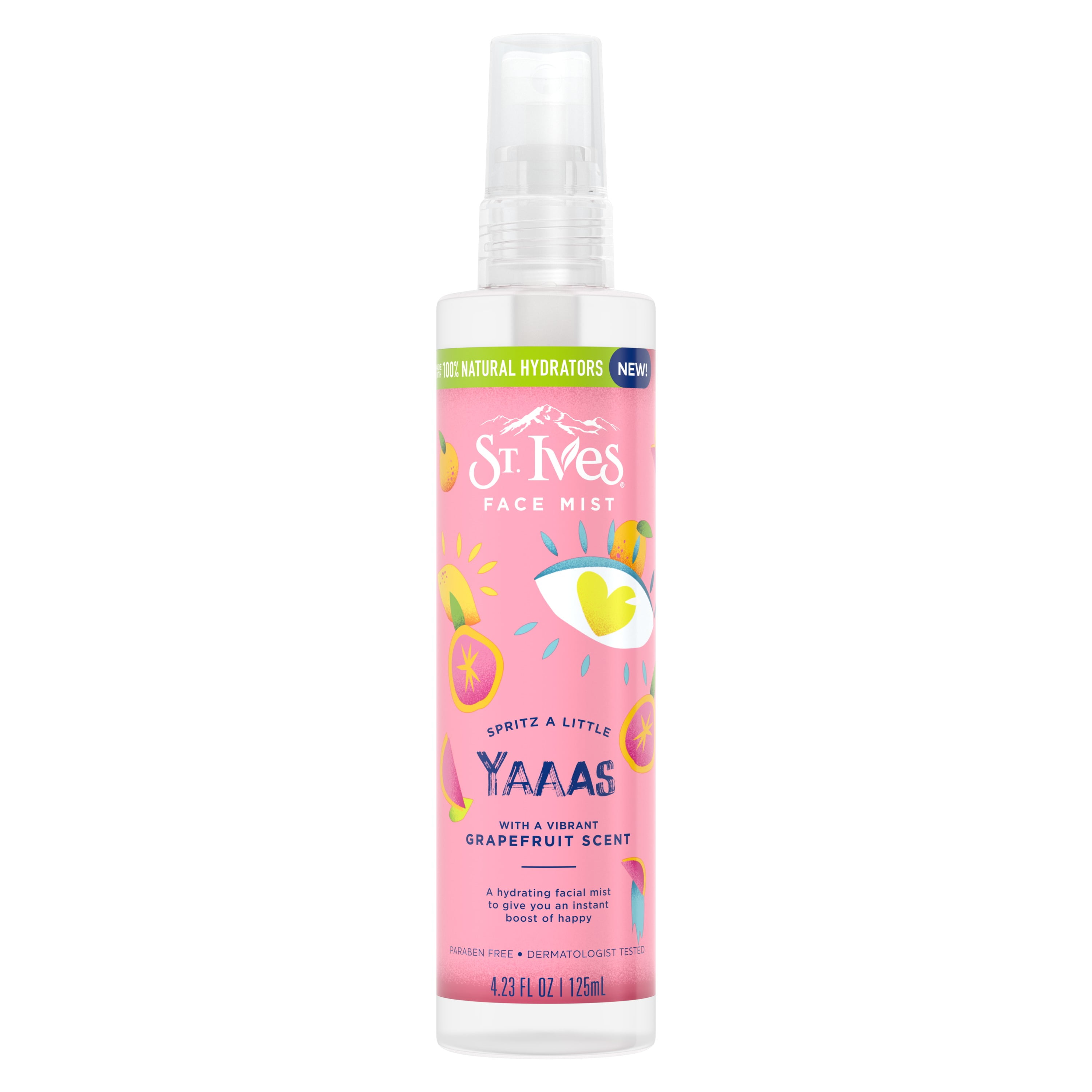 St. Ives Happy Grapefruit Moisture Facial Mist, 4.23 oz - Walmart.com