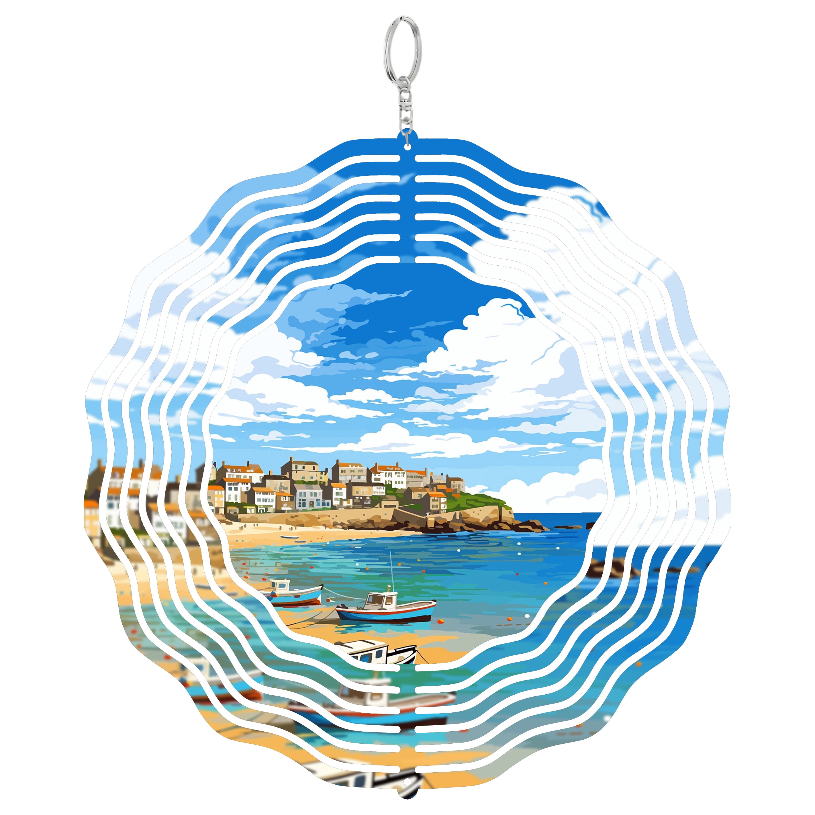 St Ives Seaside Town 3D Wind Spinner Kinetic Yard Art Hanging - Walmart.com