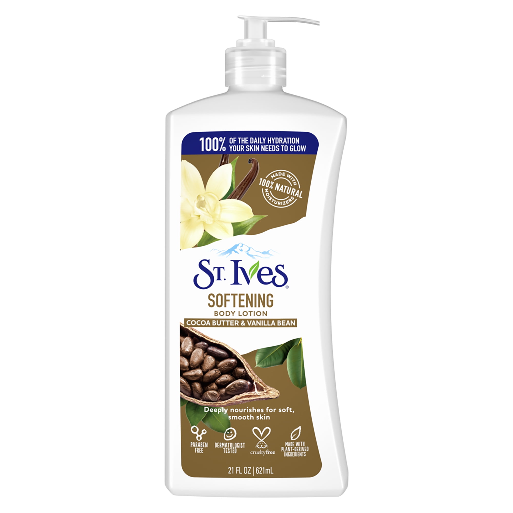 St. Ives Softening Body Lotion, Cocoa Butter and Vanilla Bean, 21 oz ...